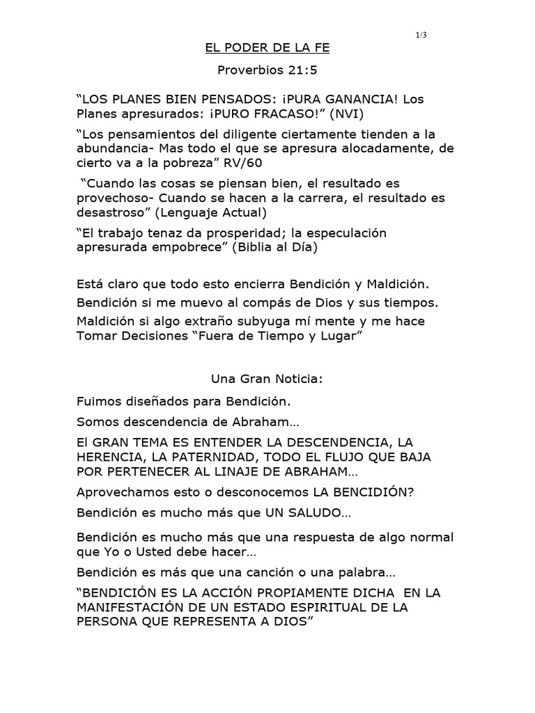 El Poder de La Fe | PDF | Cristo (título) | Abrahán