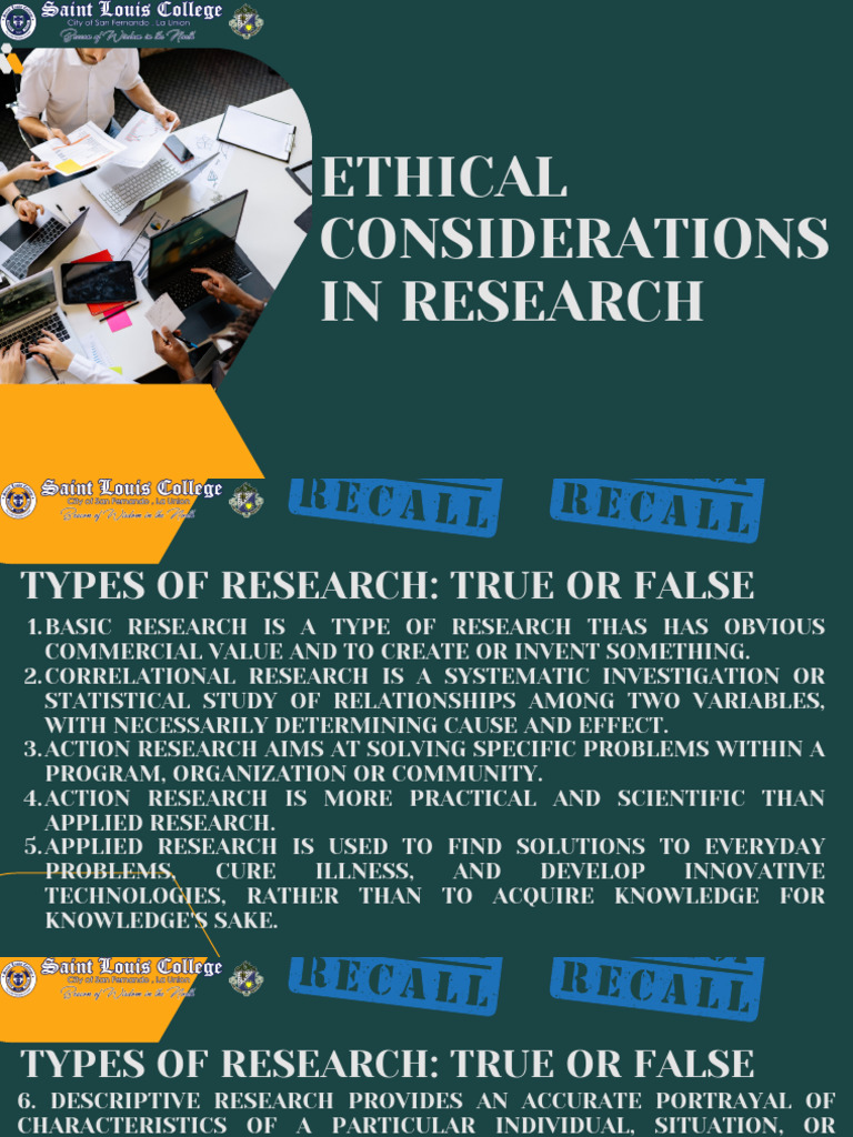 Ethical Considerations | PDF | Knowledge | Experience