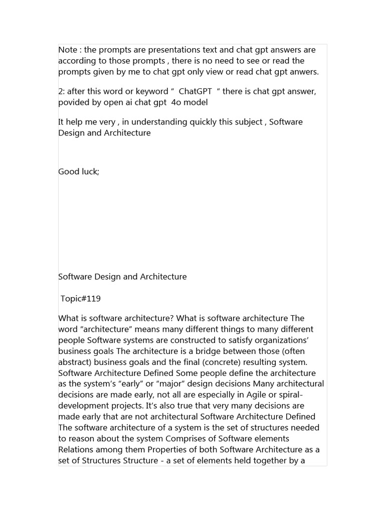 Cs603 Software Design and Architecture | PDF | Databases | Automated ...