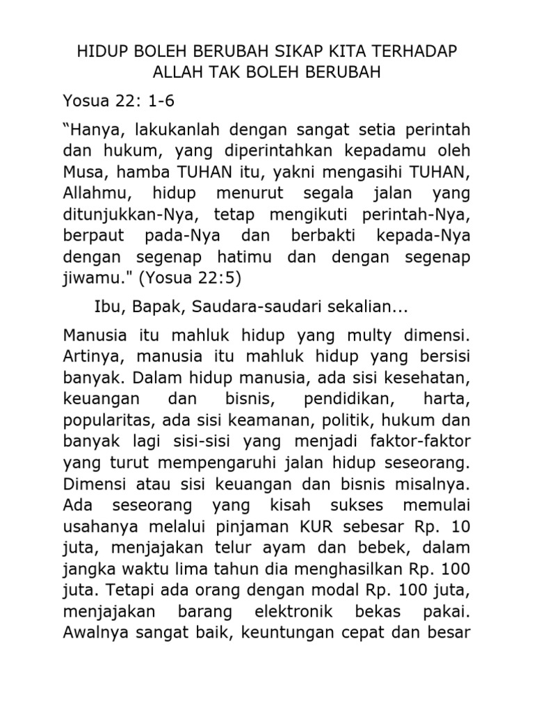 Bahan Khotbah | PDF | Agama & Spiritualitas