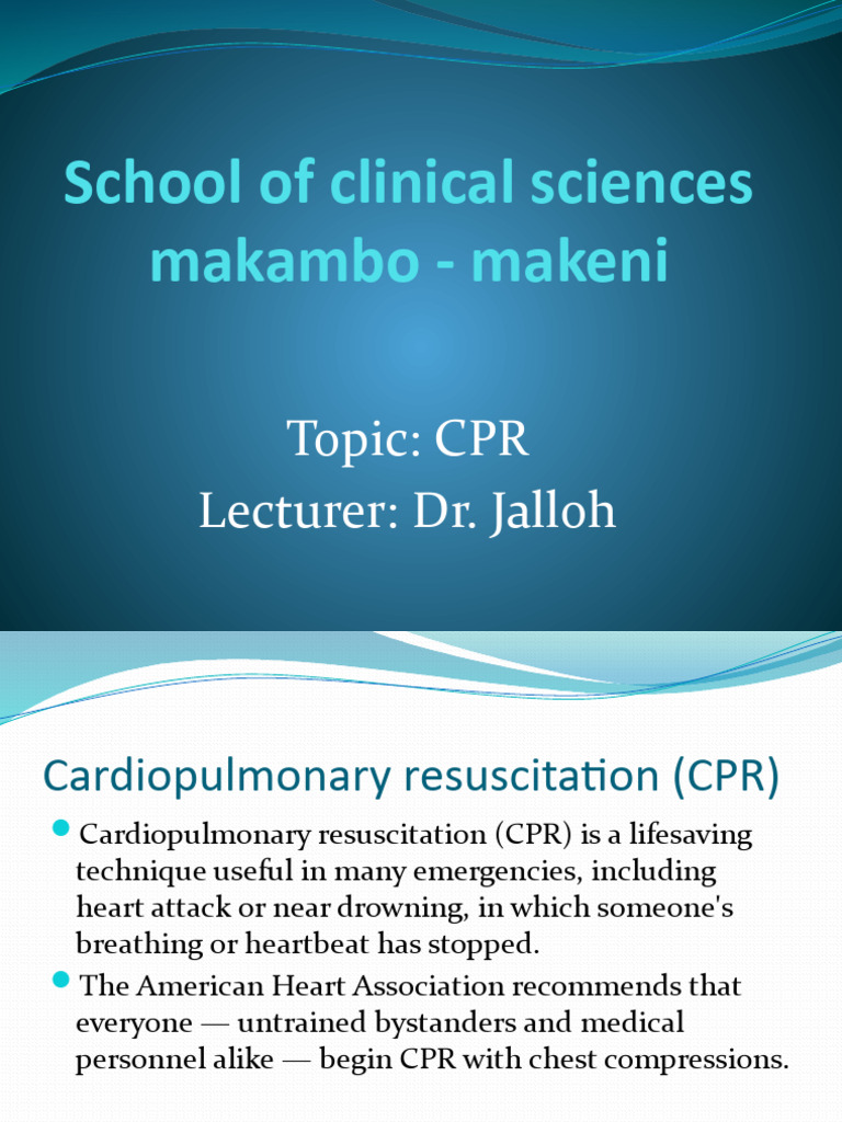 CPR-1 | PDF | Cardiopulmonary Resuscitation | First Aid