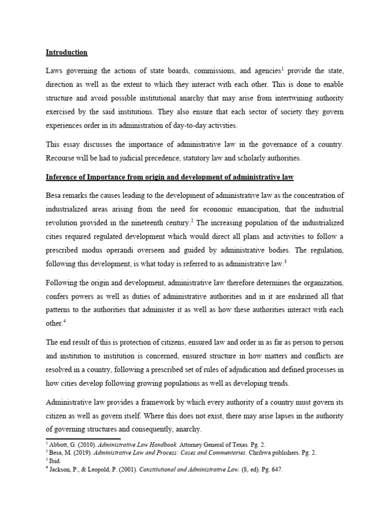 Importance of Administrative Law | PDF | Administrative Law | Governance