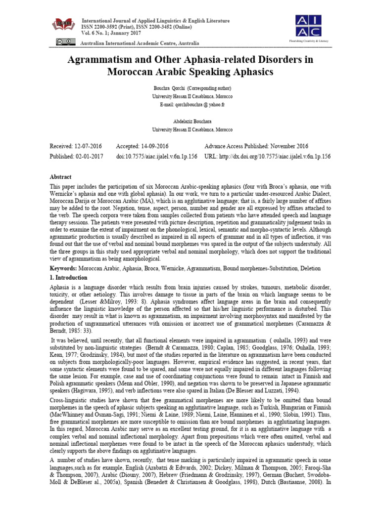 Agrammatism_and_Other_Aphasia_related_Di | Download Free PDF ...