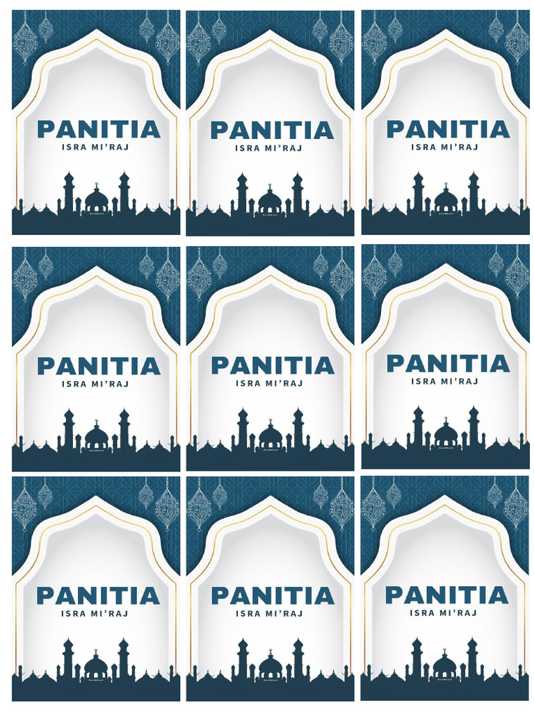 Name Tag Panitia | PDF