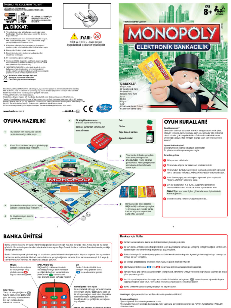 Monopoly Oyun Kurallari | PDF