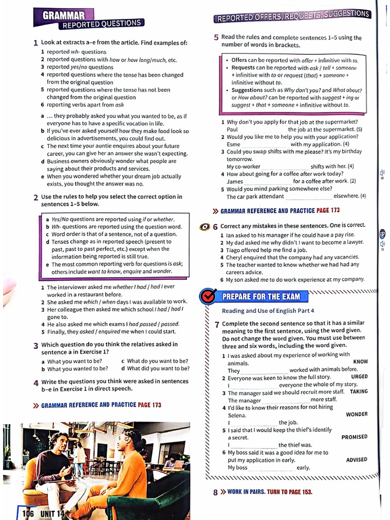 Prepare 9 - Unit 14 - Grammar | PDF