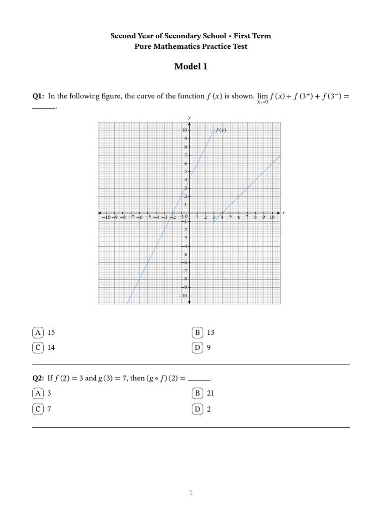 Test 1 | PDF | Euclidean Plane Geometry | Euclidean Geometry