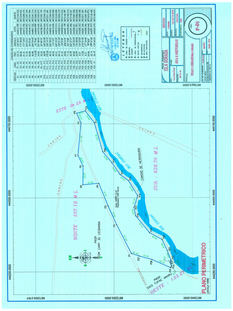 Plano Perimetrico - Ubicacion y Localizacion | PDF
