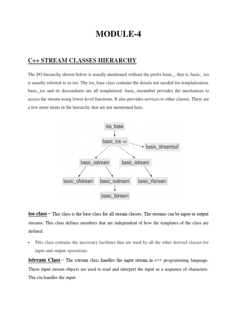 Module 4 c++ Notes | Download Free PDF | C++ | Software Development