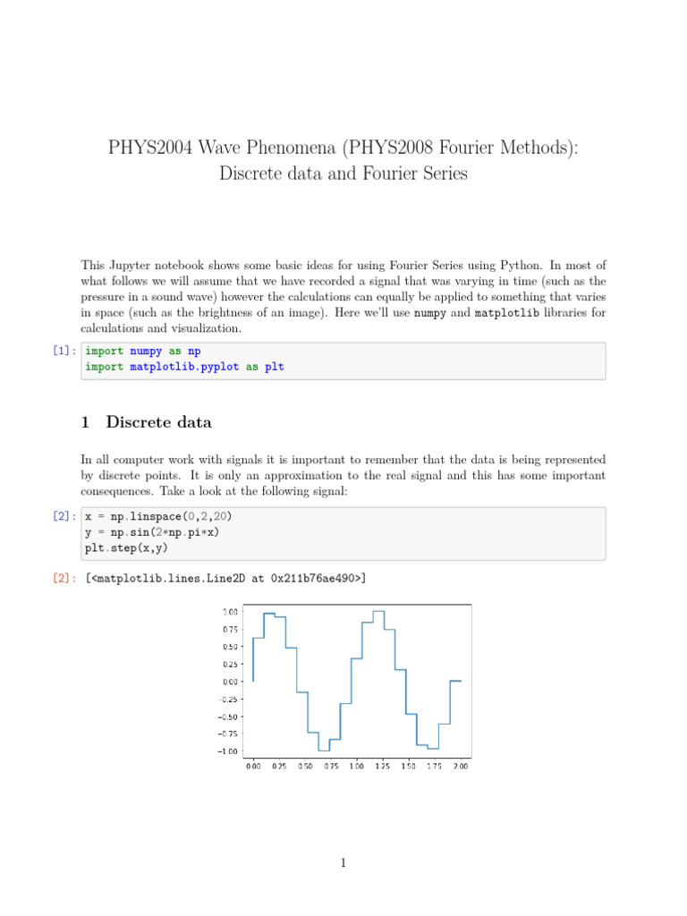 FourierSeries Python | Download Free PDF | Sampling (Signal Processing ... FourierSeries Python | Download Free PDF | Sampling (Signal Processing ...