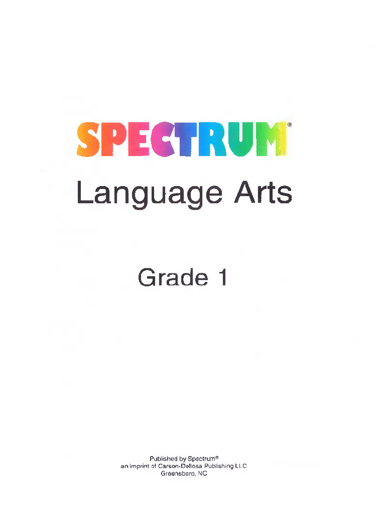 G1 Language Arts | PDF