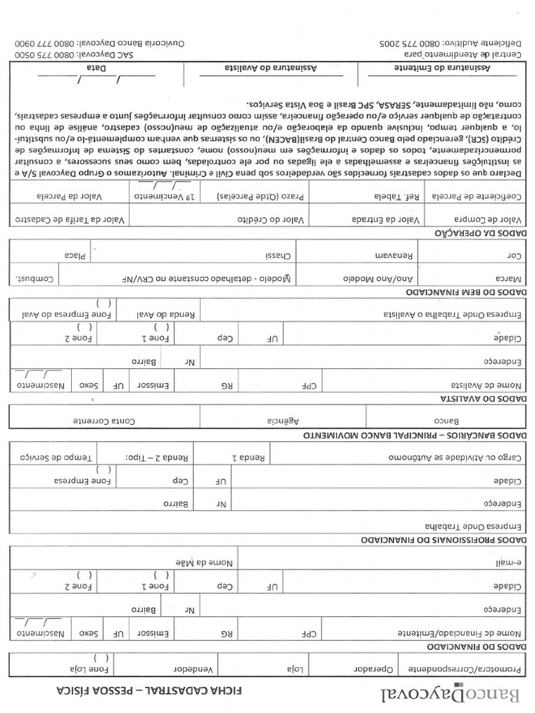 FICHA CADASTRAL PDF | PDF