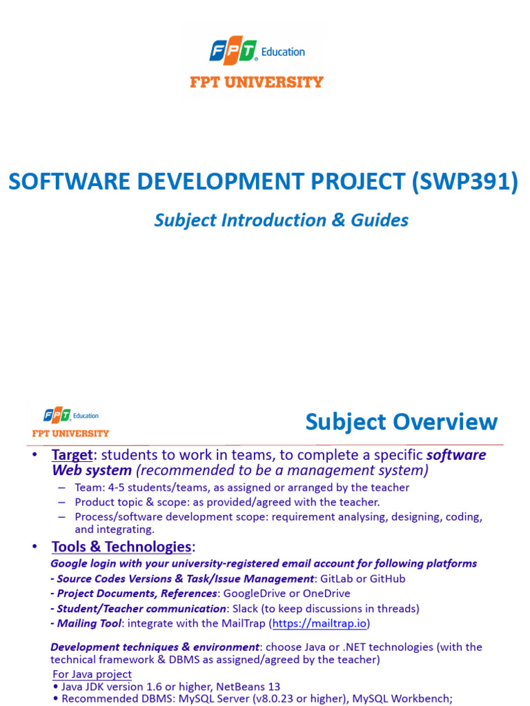 6635d2d618e87d35cf80a810 Slide1 SubjectGuides | PDF | Databases | Java (Programming Language)