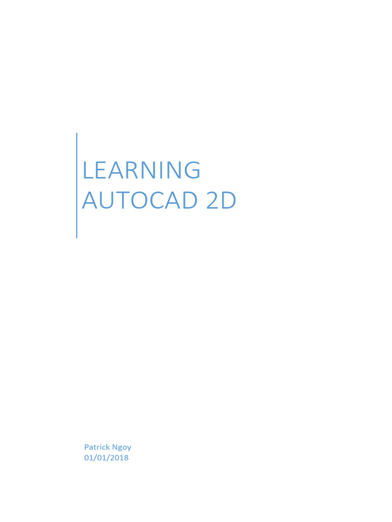 Learning AutoCAD | PDF | Computer File | Angle