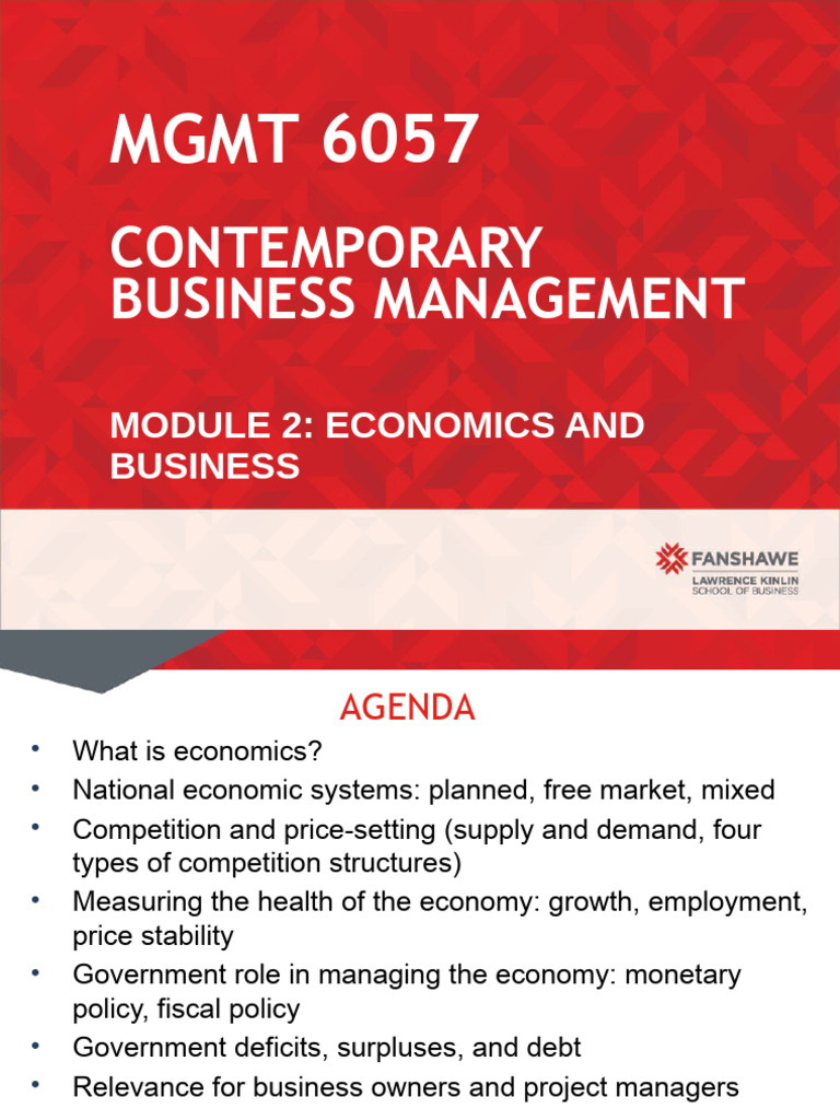 Module 2 - Economics and Business | PDF | Inflation | Government Budget Balance