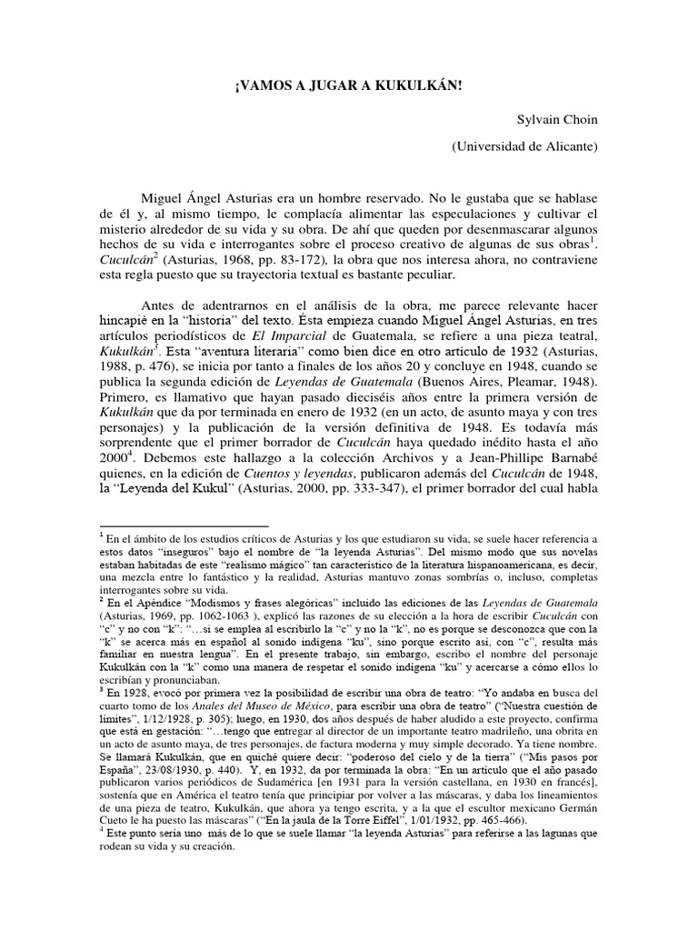 La Leyenda Del Kukul El Origen de Kukulk | PDF