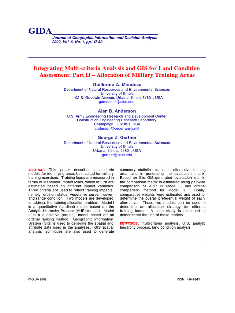 GIDA | PDF | Geographic Information System | Earth Sciences