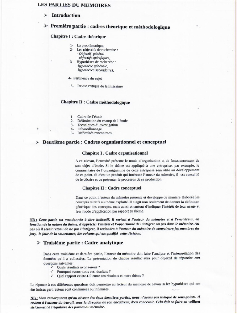 Canevas de Mémoire CERPAMAD | PDF