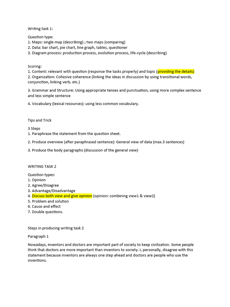 WRITING NOTES | Download Free PDF | Invention | Science