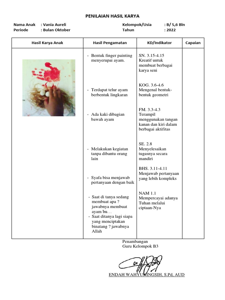5.contoh Hasil Karya Anak | PDF
