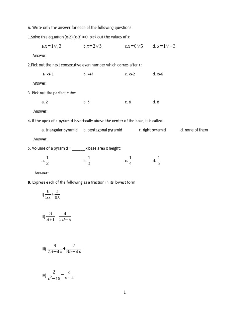 Math-1-7 | PDF | Elementary Mathematics | Mathematics