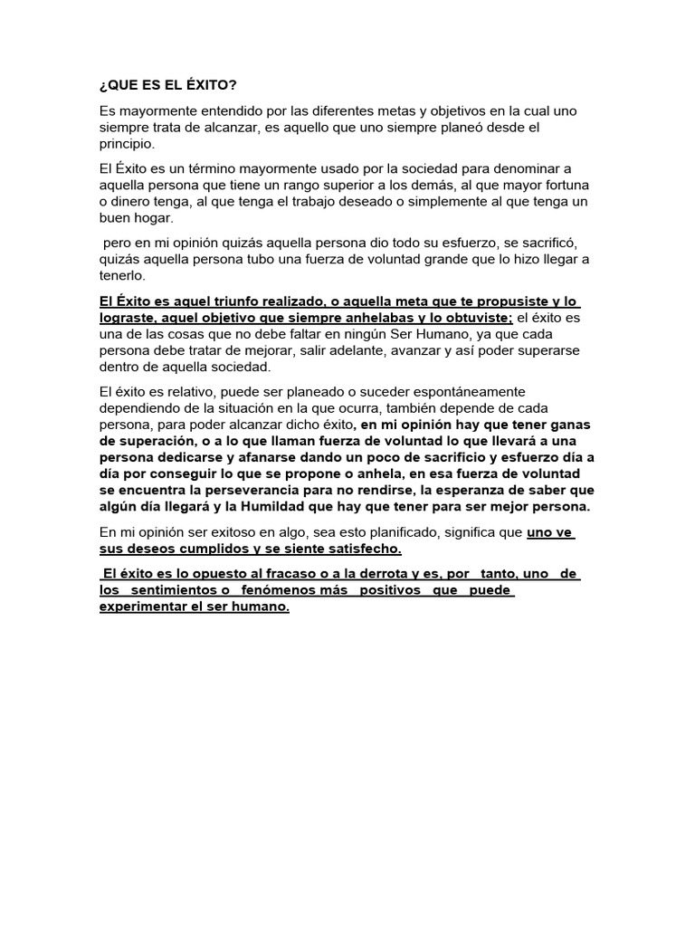 Liderazgo Que Es El Exito | PDF | Negocios | Relaciones personales ...