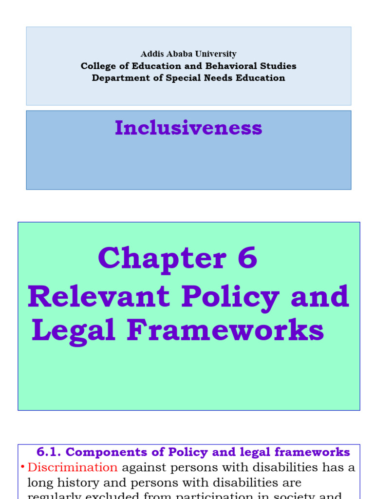 Chapter 6 - FINAL Relevant Policy and Legal Frameworks | PDF ...