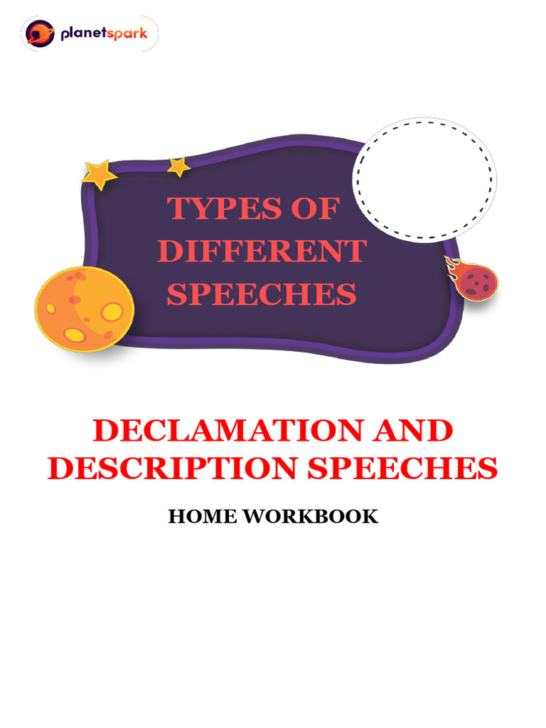 Declamation and Description Speeches | PDF | Language Arts & Discipline