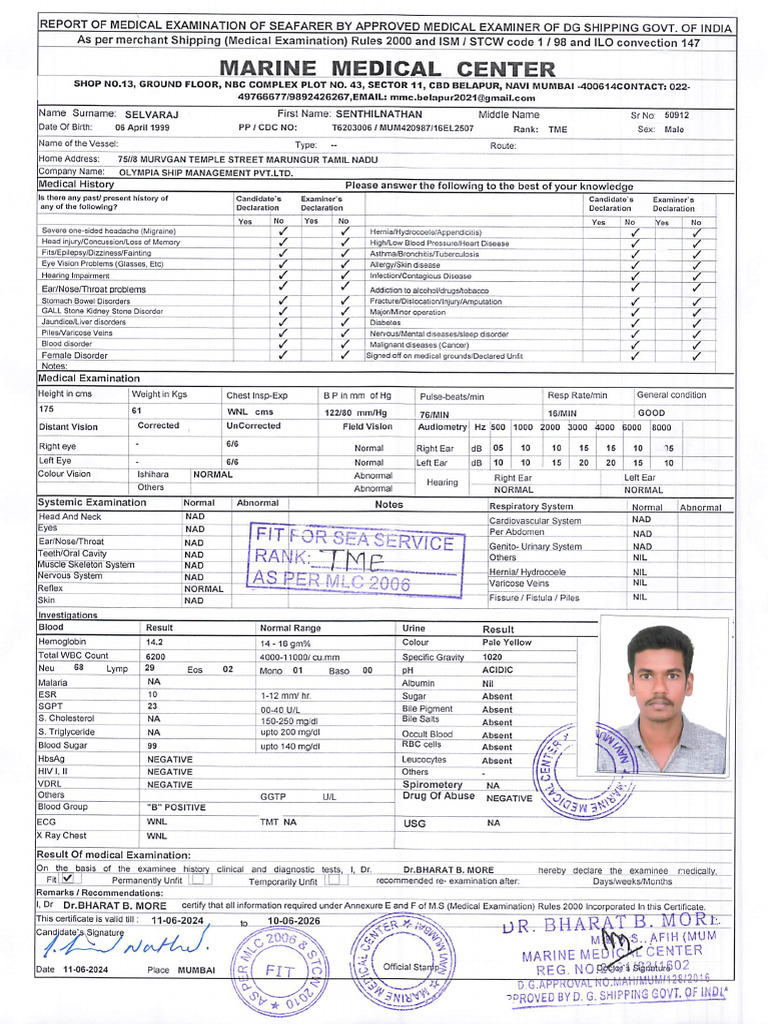 Senthilnathan Olympiya Medical 11.06.2024 | PDF