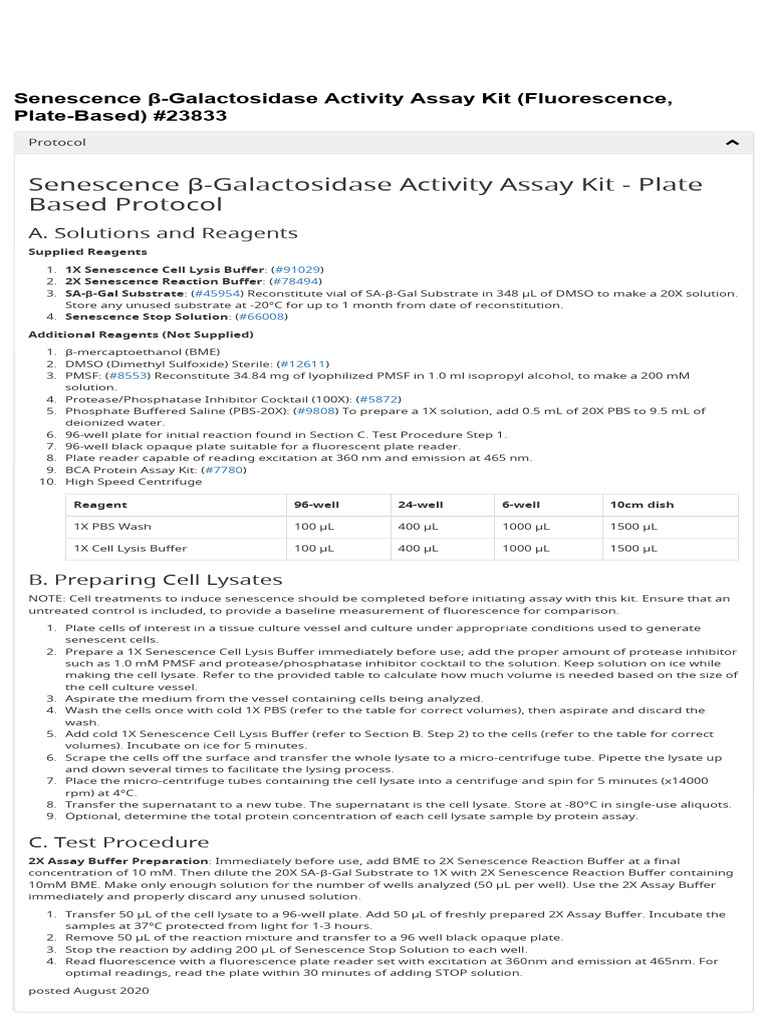 CST - Protocol Cell Signaling Technology | PDF | Biochemistry | Chemistry