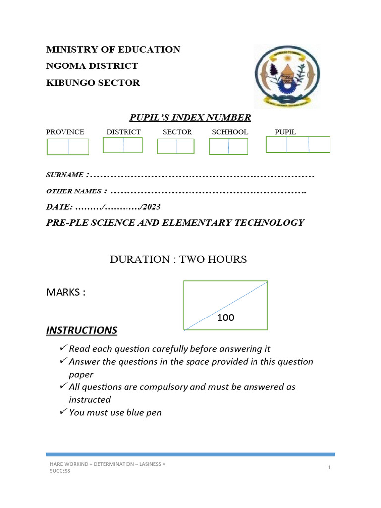 SCIENCES Mid-Term III, 2022-2023 P6 | PDF | Manure | Flowers