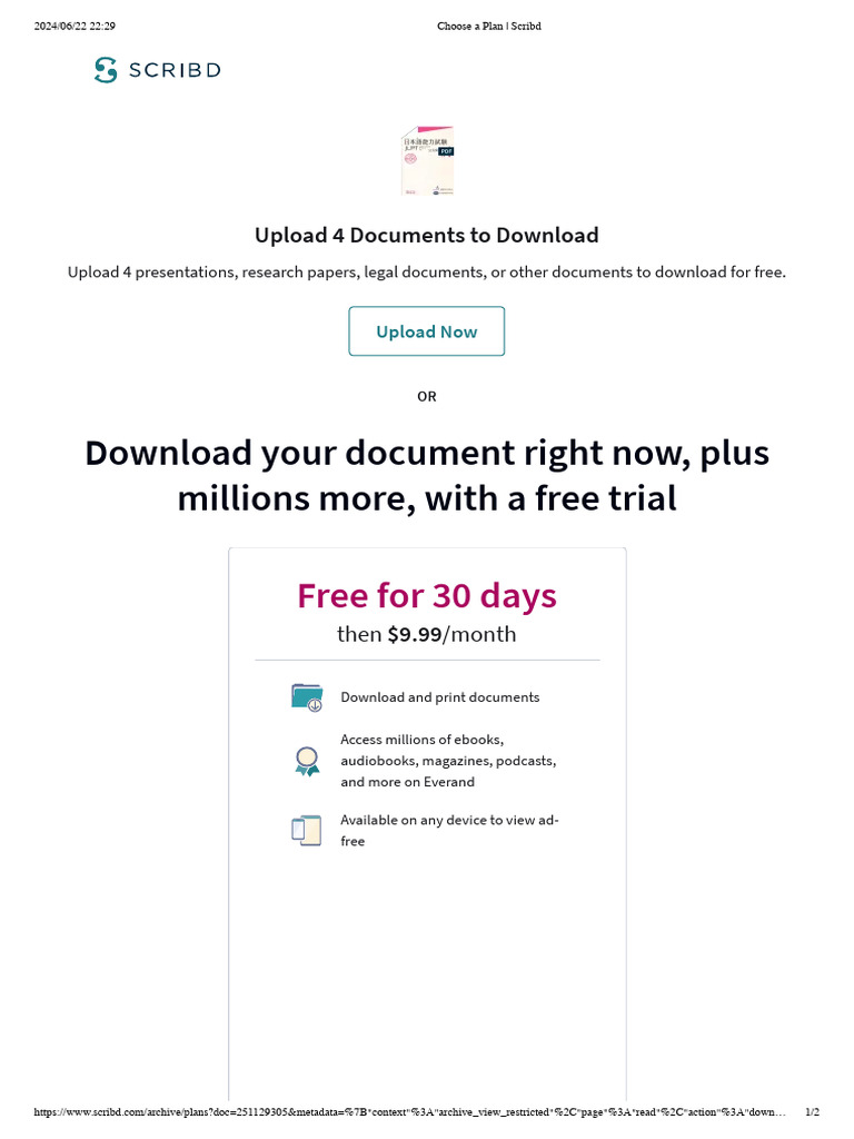 Your Document Right Now, Plus Millions More, With A Free Trial | PDF | Computers
