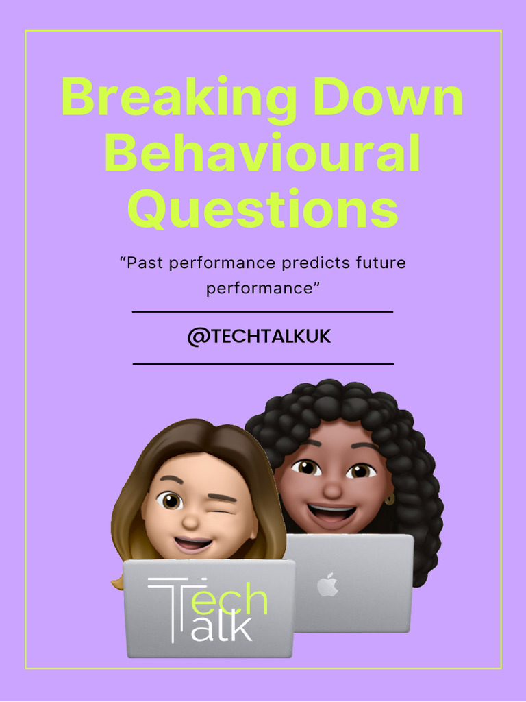 Breaking Down Behavioural Questions | PDF | Job Interview | Human ...