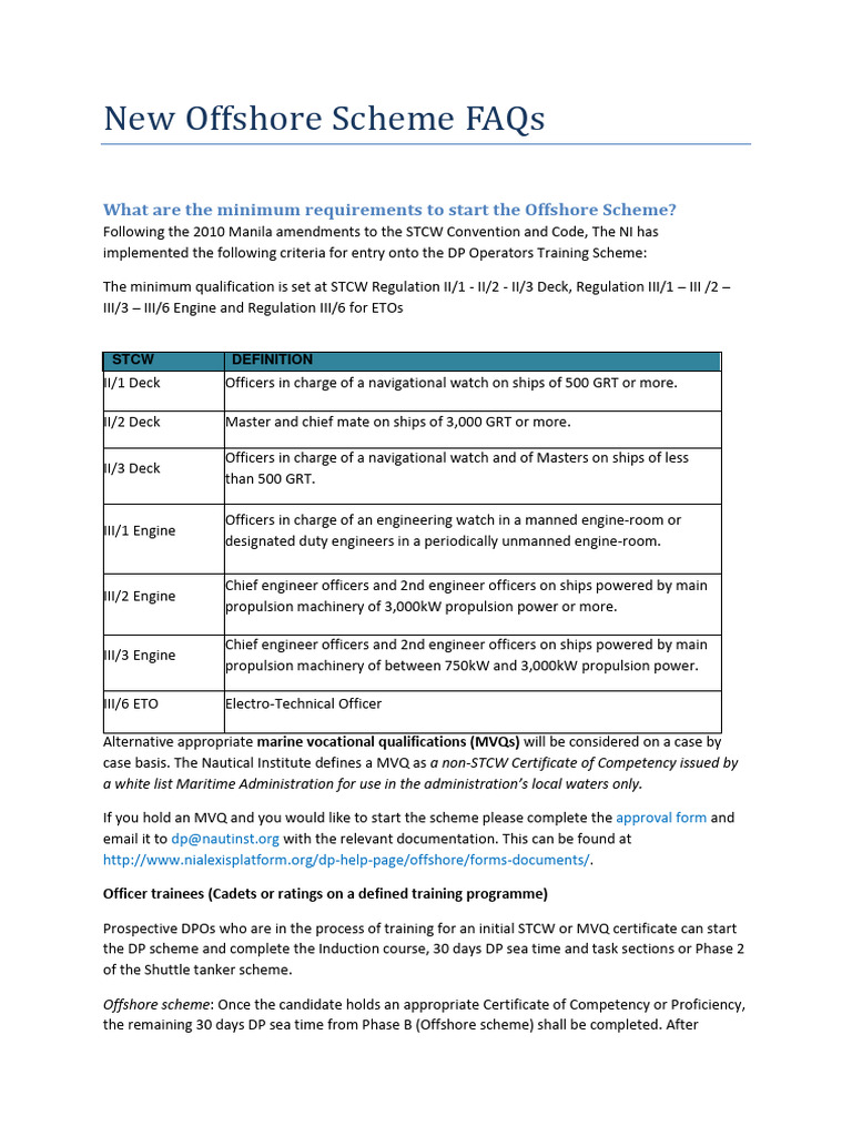 Offshore Faqs v11 15 June 2015 | PDF | Technology & Engineering