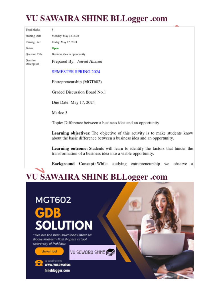 MGT 602 GDB | PDF | Cognition