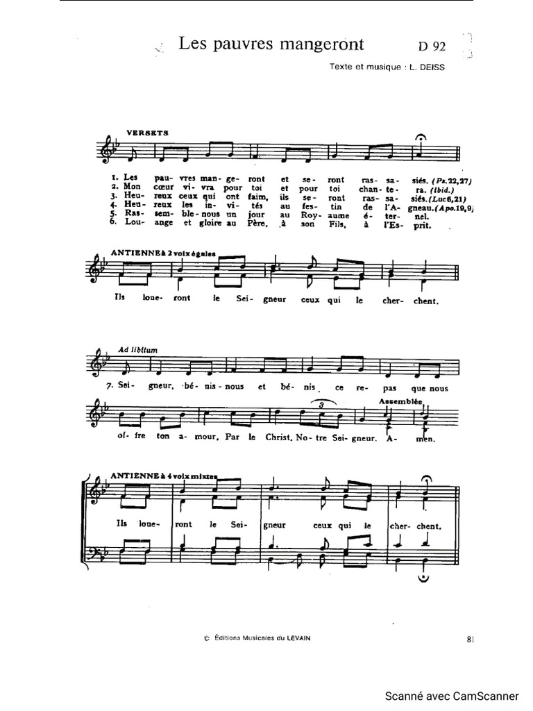 Les Pauvres Mangeront | PDF