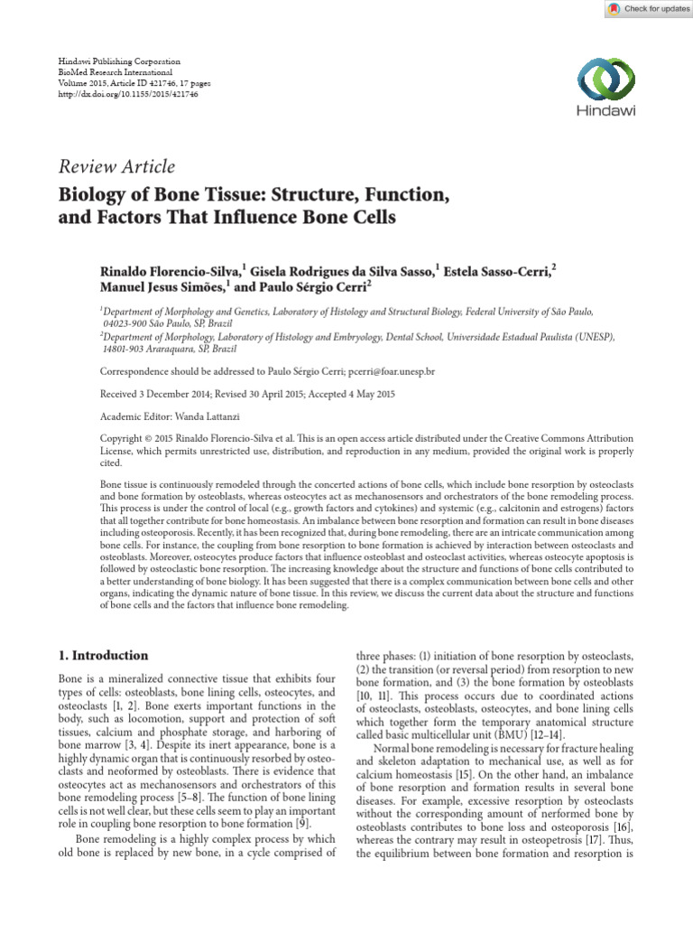 BioMed Research International - 2015 - Florencio-Silva - Biology of ...