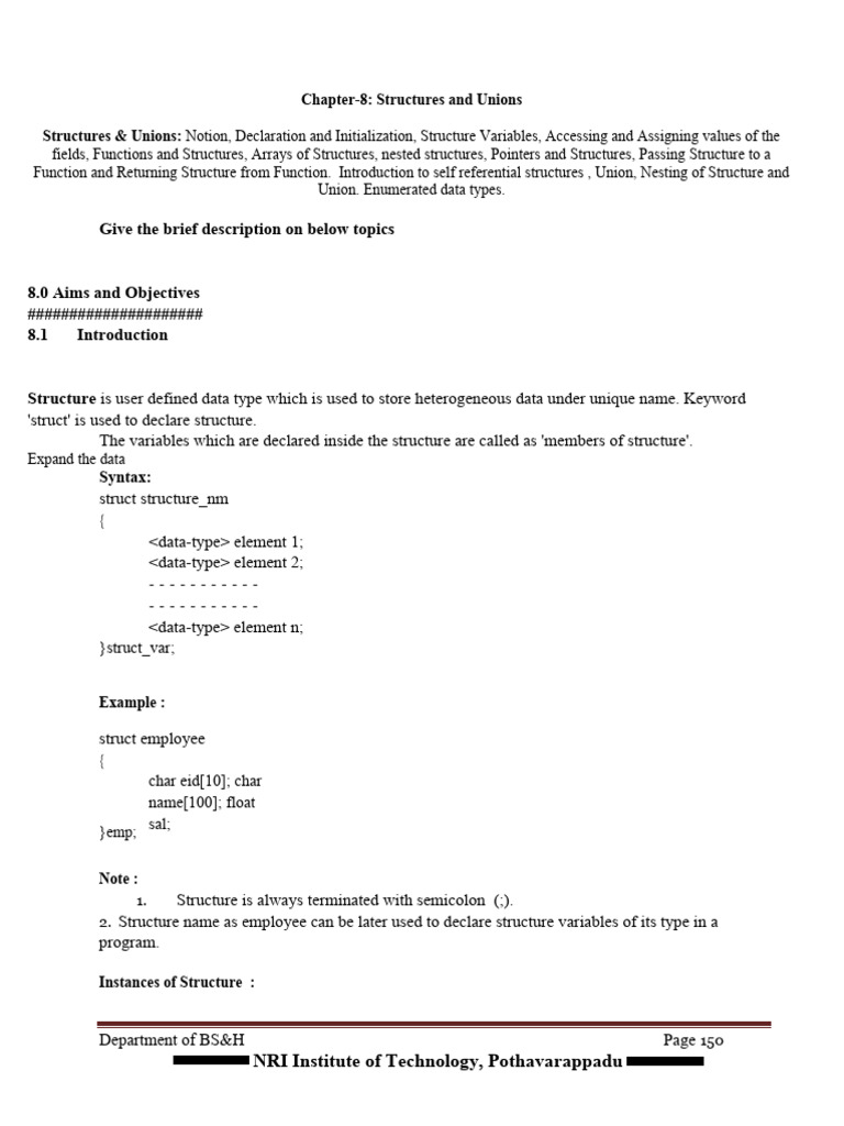 Unit 8 Pdf Pointer Computer Programming Integer Computer Science 9119
