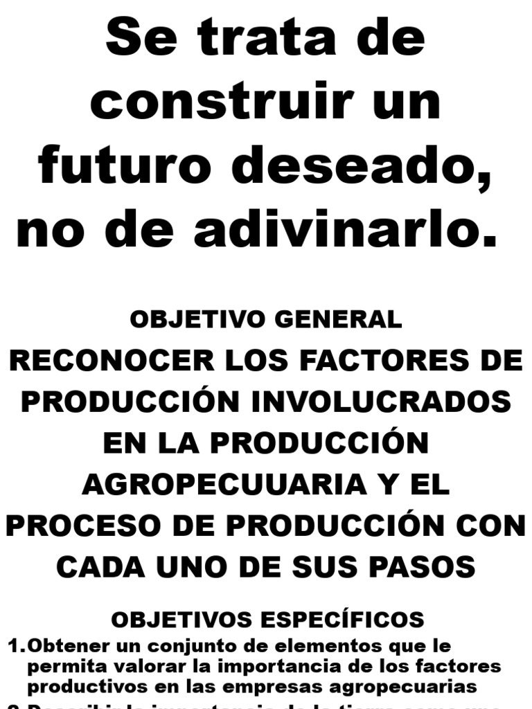 Factores de Produccion Franjocal | PDF | Agricultura | Suelo Factores de Produccion Franjocal | PDF | Agricultura | Suelo