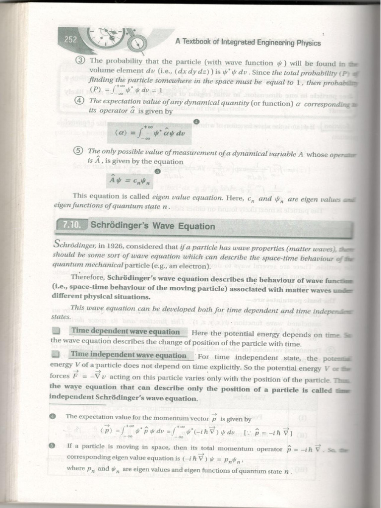 Schrodinger Wave Equations | PDF