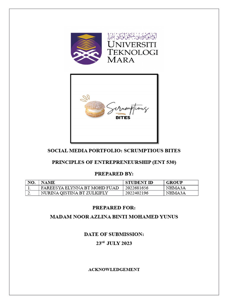 Ent530 Social Media Portfolio Final | PDF | Social Media | Popular ...
