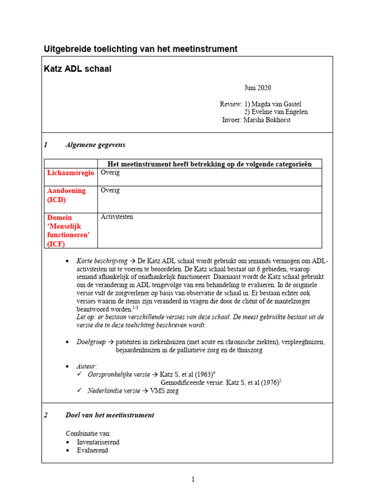 Katz Adl Form Pdf