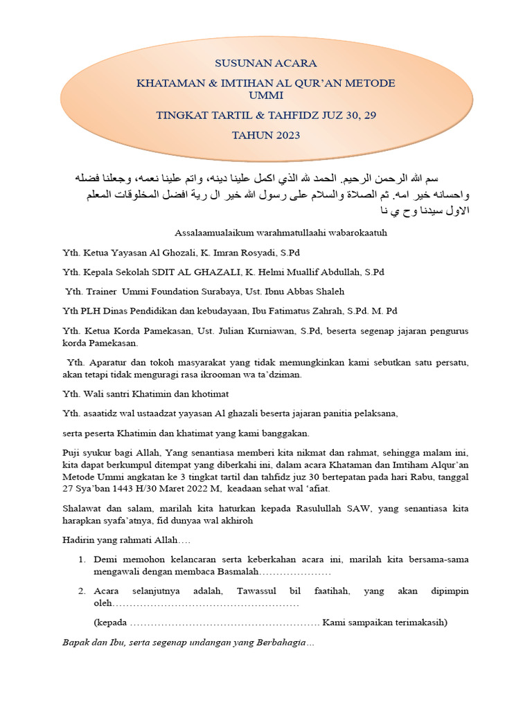 MC Khotaman Dan Imtihan Ummi | PDF | Olahraga & Rekreasi | Perjalanan