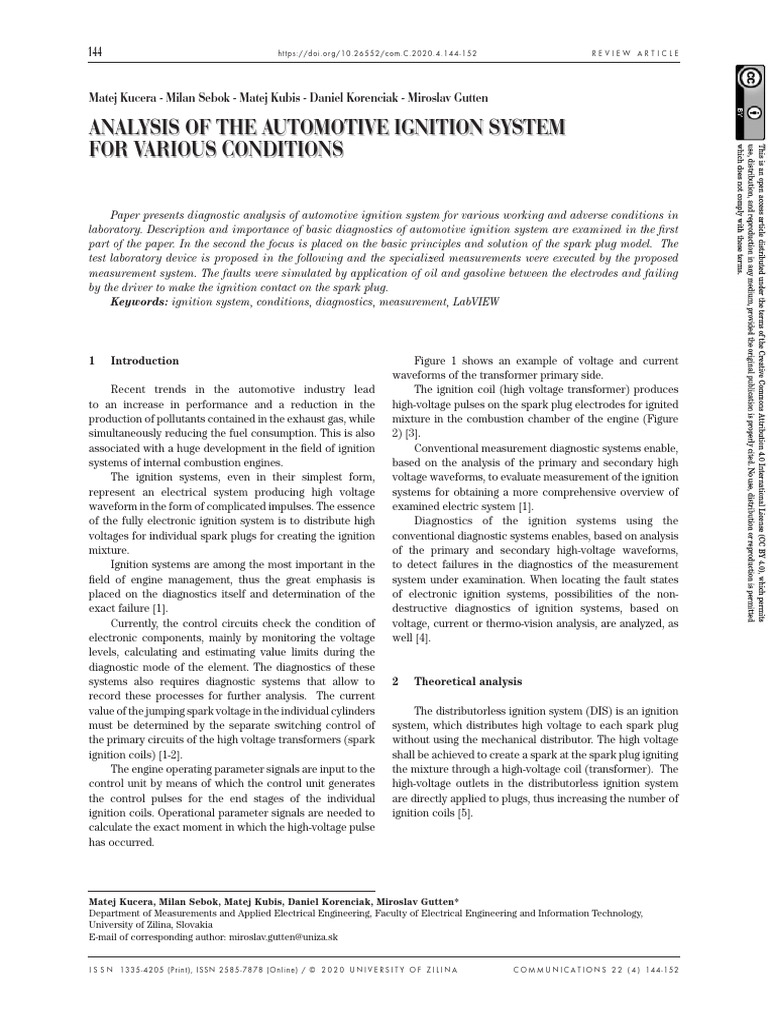 Analysis_of_the_Automotive_Ignition_System_for_Var | Download Free PDF | Ignition System ...