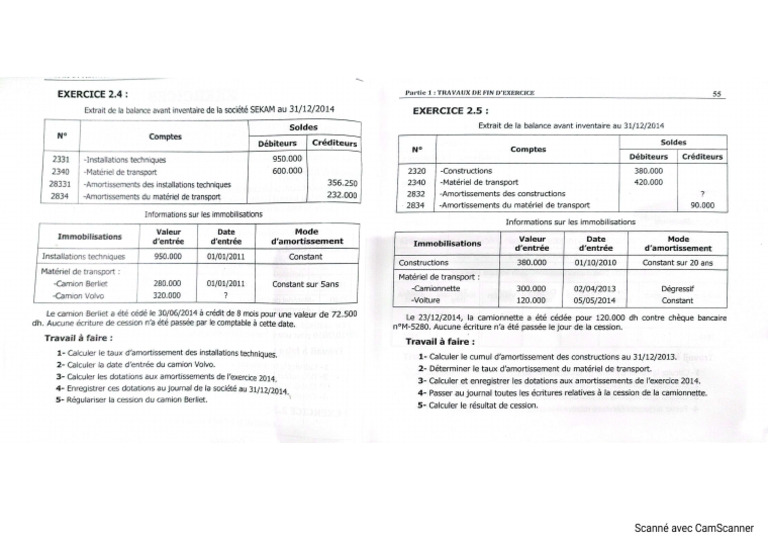 Exerc Comptabilite | PDF