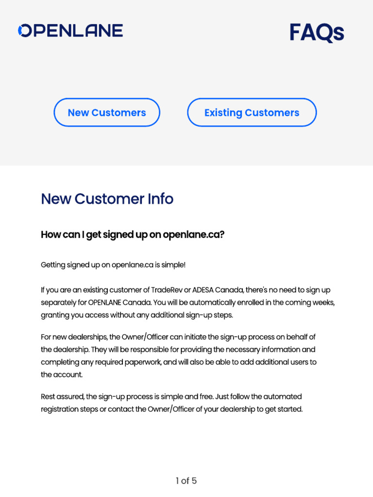 Faq Openlane Canada Eng | PDF