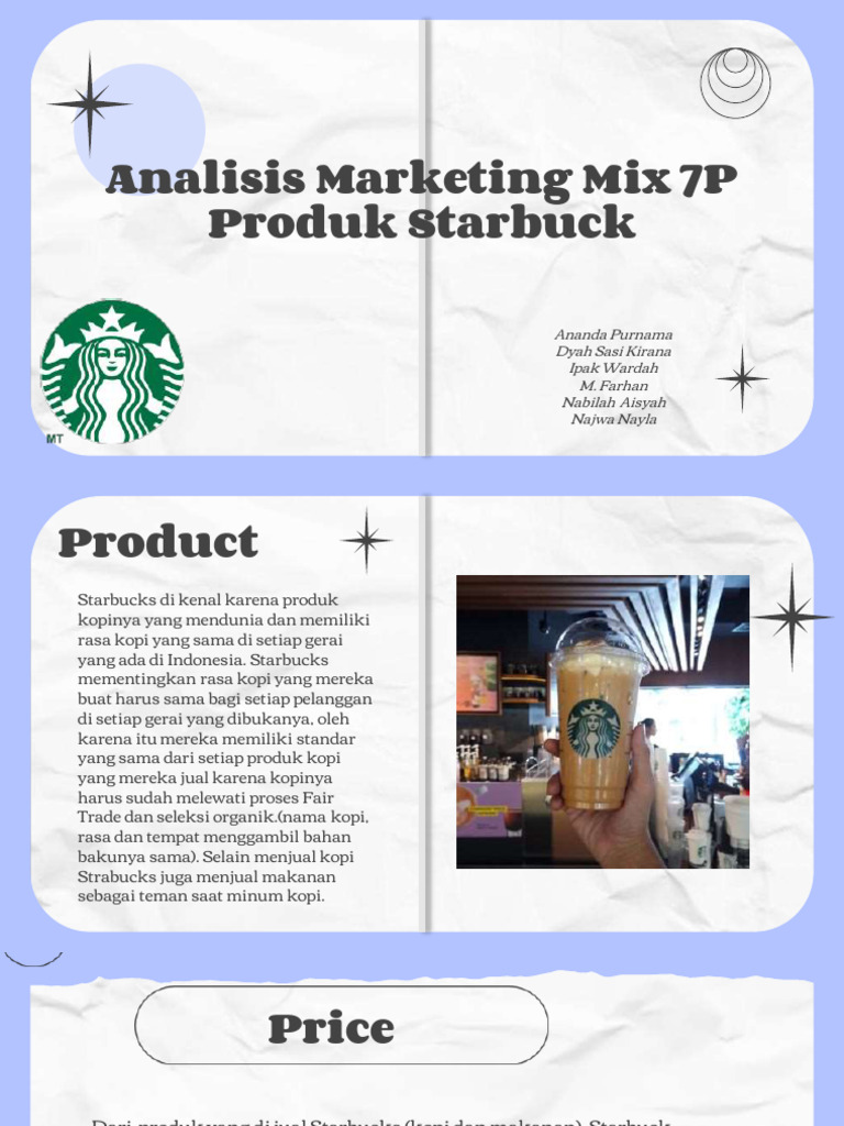 analisis marketing mix 7p starbucks | PDF