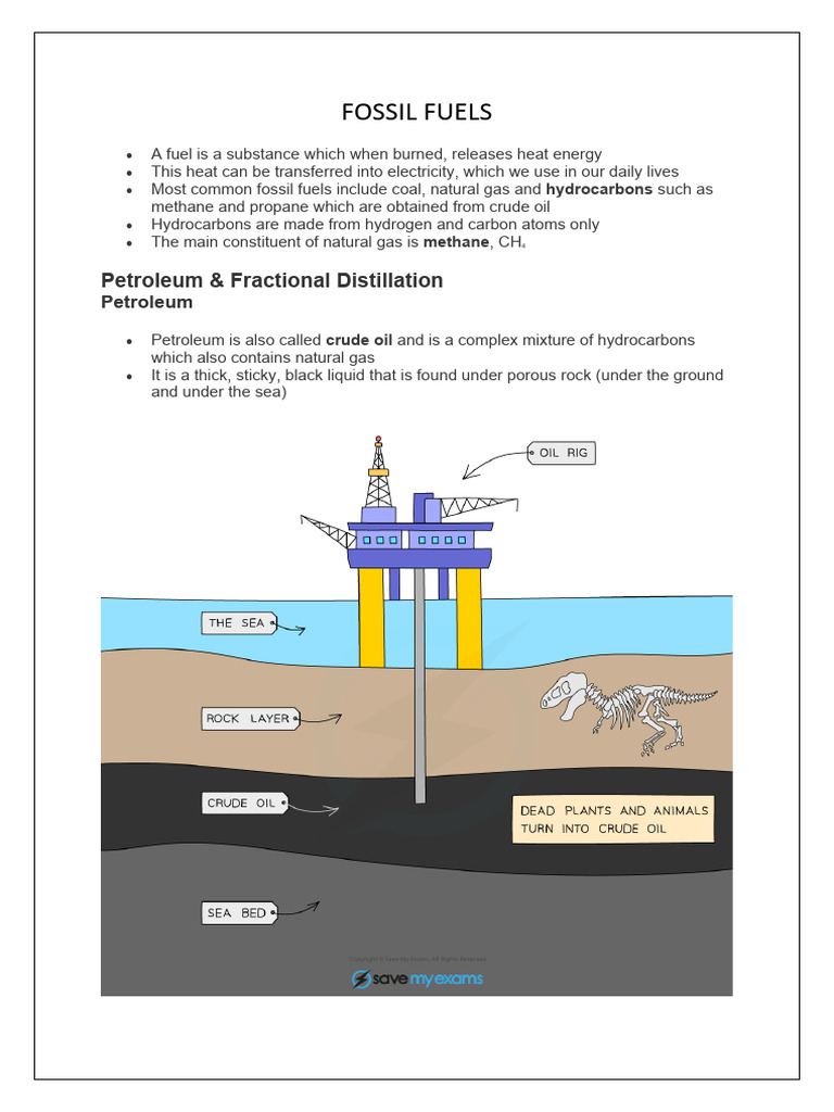FOSSIL_FUELS NOTES | Download Free PDF | Petroleum | Hydrocarbons