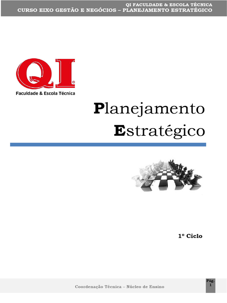 Apostila - Planejamento Estratégico | PDF | Planejamento estratégico | Planejamento