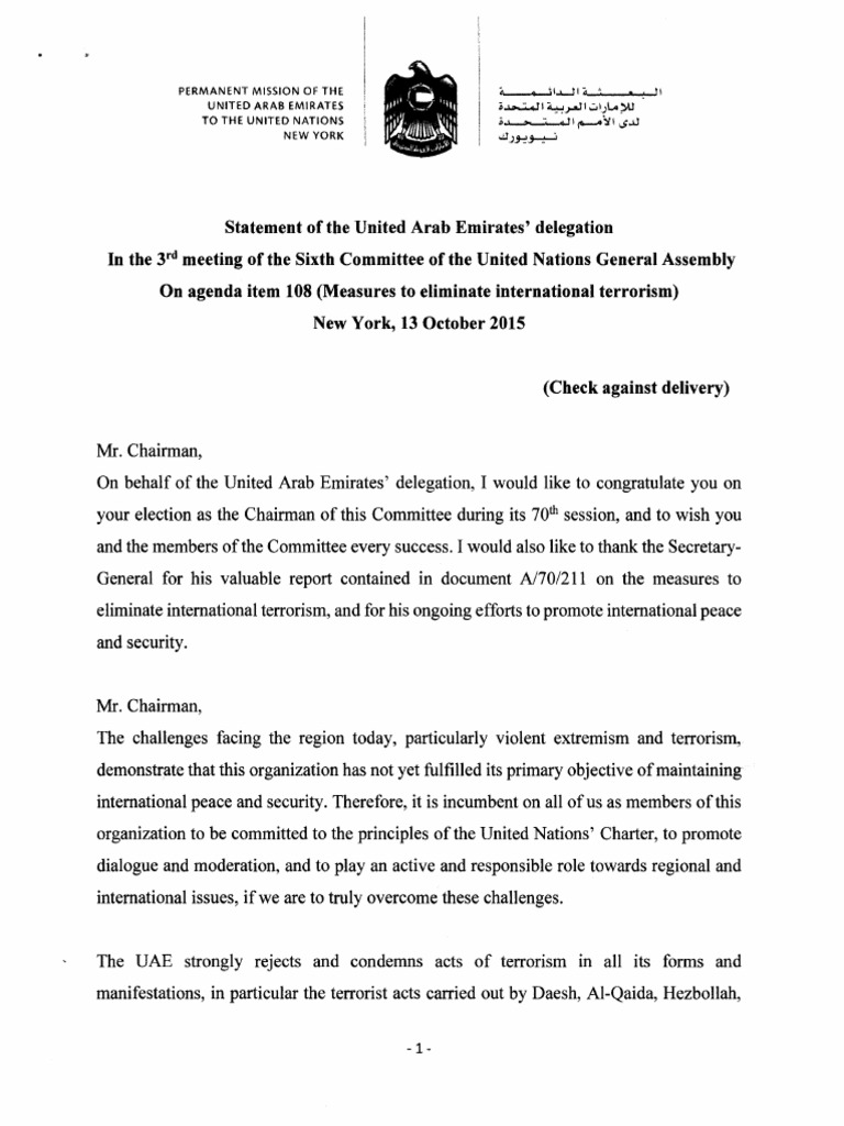 Uae Research Mun | PDF